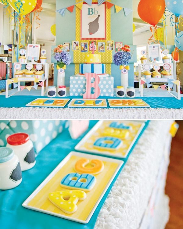 ABC First Birthday Party - Pretty My Party