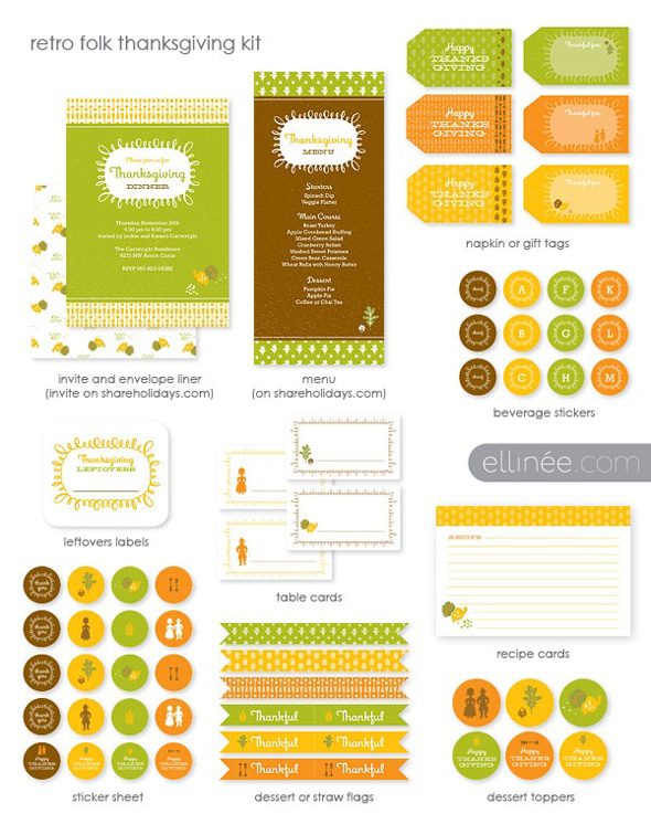 27 Free Thanksgiving Printables - Pretty My Party