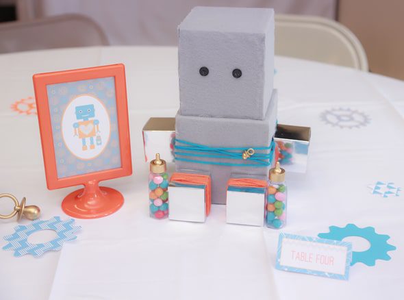 Pottery Barn Inspired Robot Baby Shower — Meet the Author