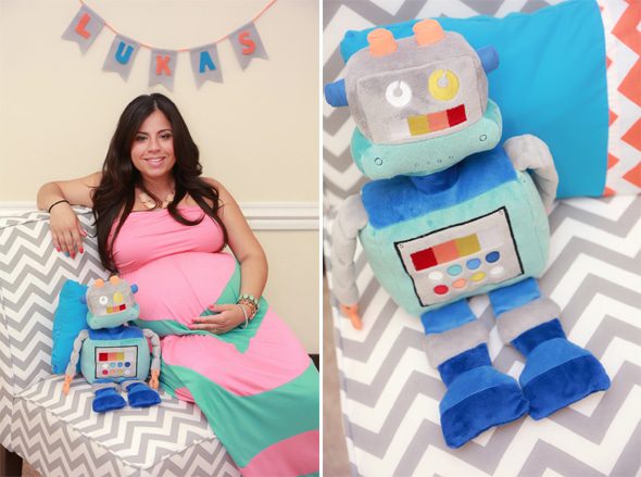 Pottery Barn Inspired Robot Baby Shower - Pretty My Party