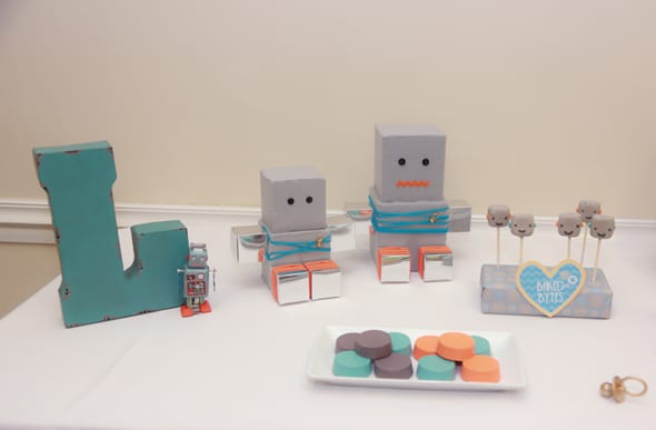 Pottery Barn Inspired Robot Baby Shower - Pretty My Party