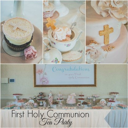 Tea Party Themed First Communion Party