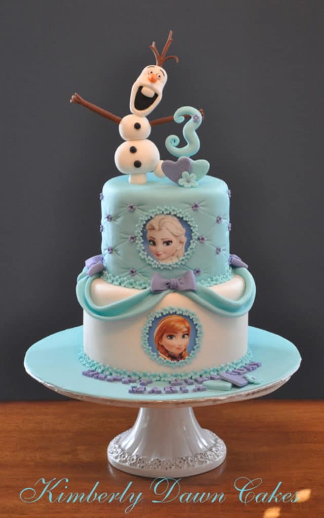 15 Amazing Frozen Inspired Cakes - Pretty My Party