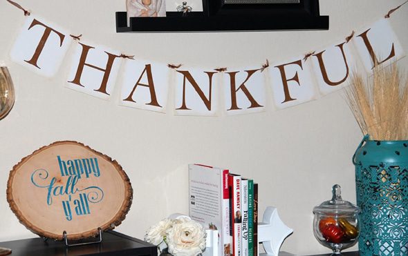 Free Thankful Banner Printable - Pretty My Party