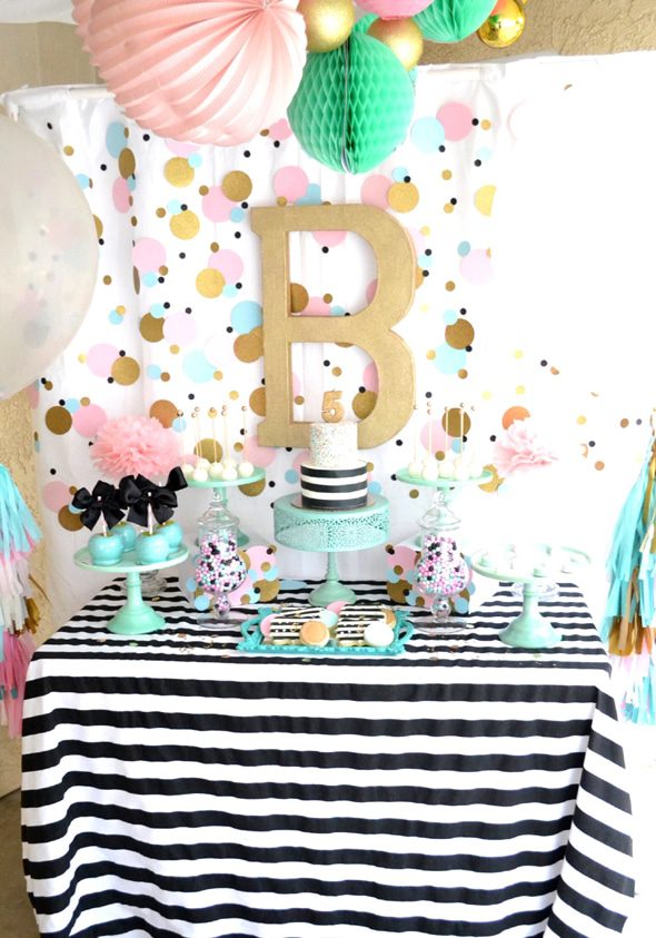 Cue the Confetti Themed Birthday Party - Pretty My Party