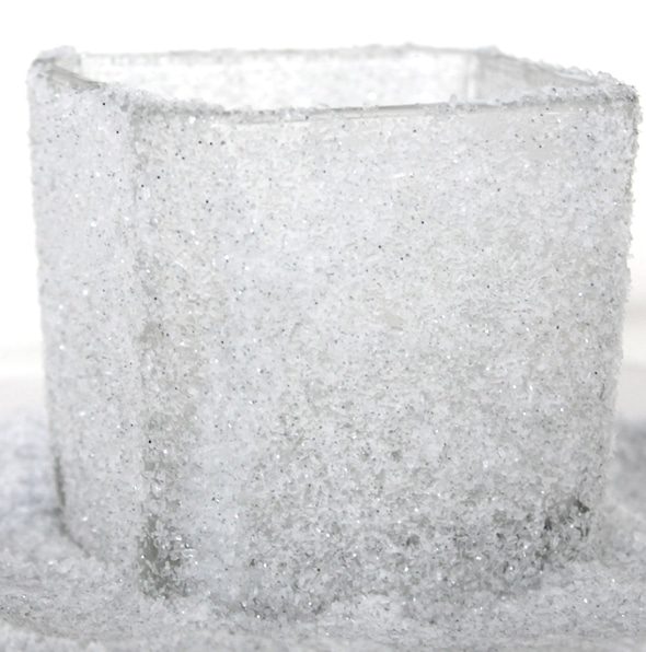 DIY Snow Glitter Vase - Pretty My Party