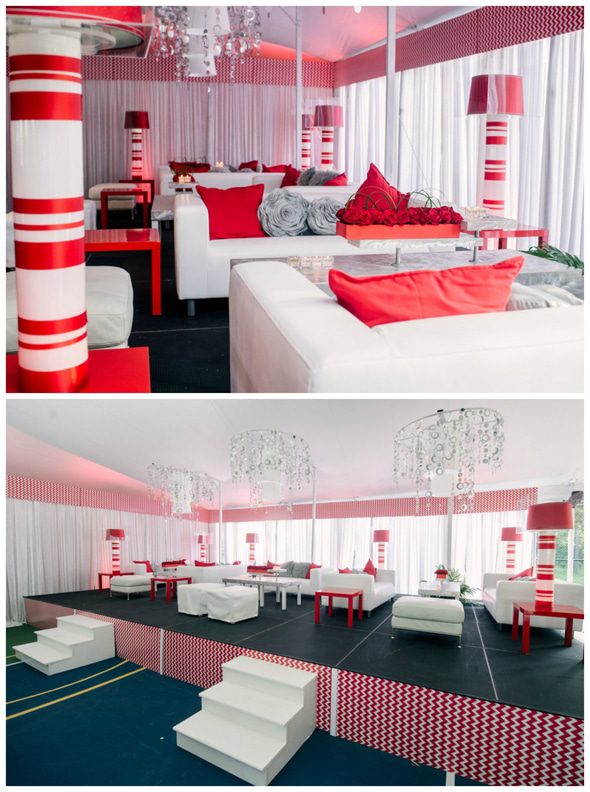 Modern Red Chevron Graduation Party - Pretty My Party