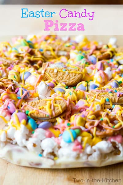 Easter Candy Pizza - Pretty My Party