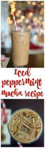 Holiday Iced Peppermint Mocha Coffee Recipe - Pretty My Party