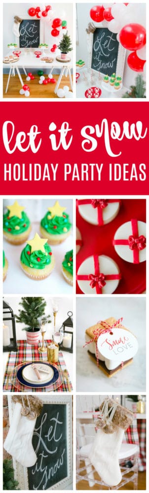 Whimsical Let It Snow Themed Holiday Party