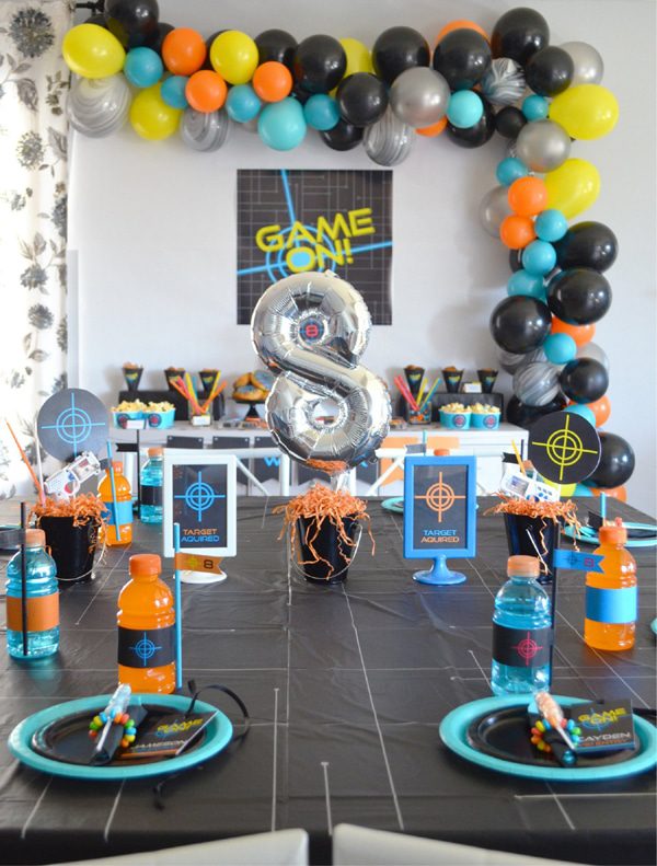 Fantastic Laser Tag Themed Birthday Party Pretty My Party