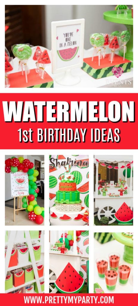 Watermelon 1st Birthday Party - Pretty My Party