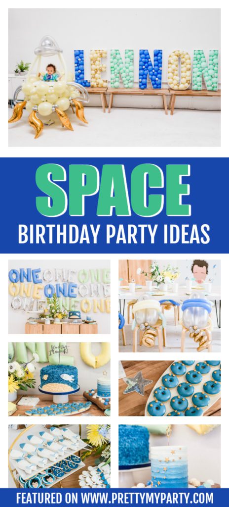First Launch Space Birthday Party - Pretty My Party