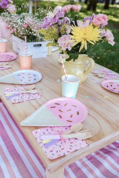 Ice Cream 1st Birthday Picnic - Pretty My Party