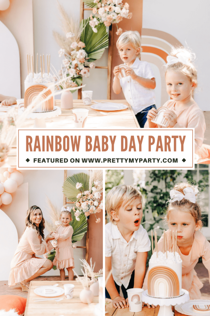 Rainbow Baby Day Party - Pretty My Party