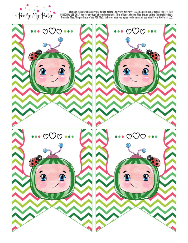 Free Cocomelon Party Printables - Pretty My Party