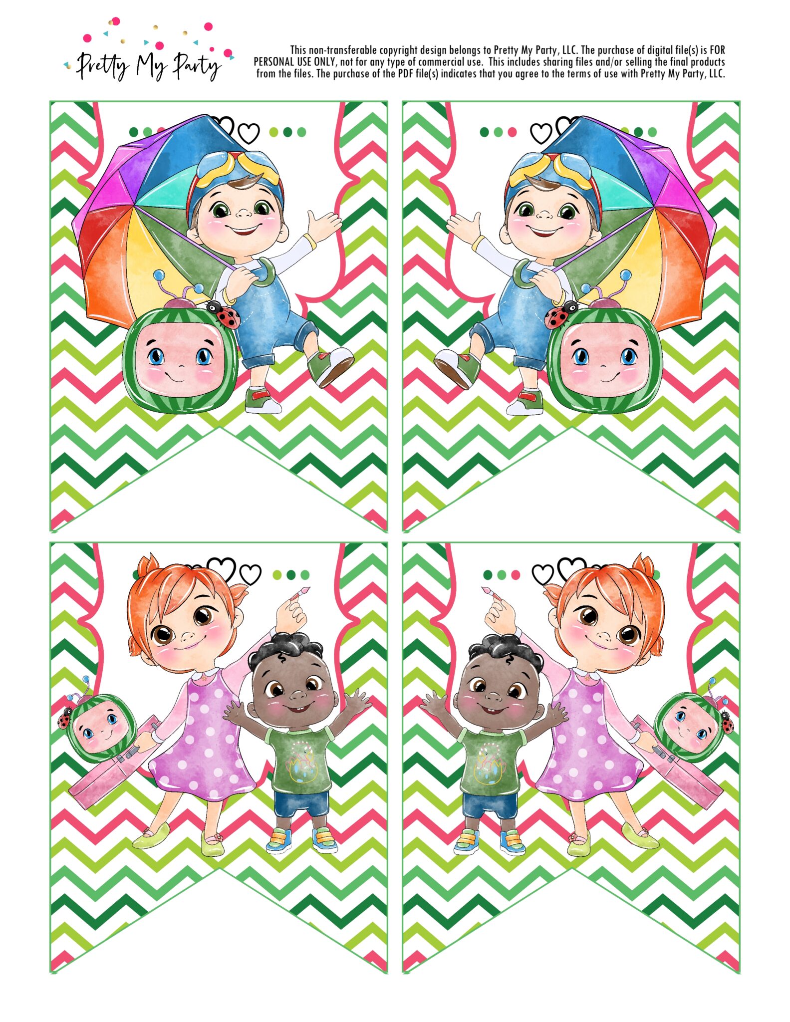 Free Cocomelon Party Printables - Pretty My Party